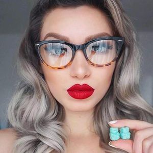 Accessories | Cat Eye Clear Lens Two Tone Frame Eyeglasses | Poshmark